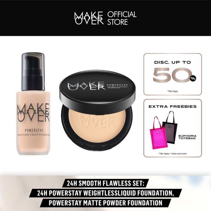 Make Over 24H Smooth Flawless Set : 24H Powerstay Weightless Liquid ...