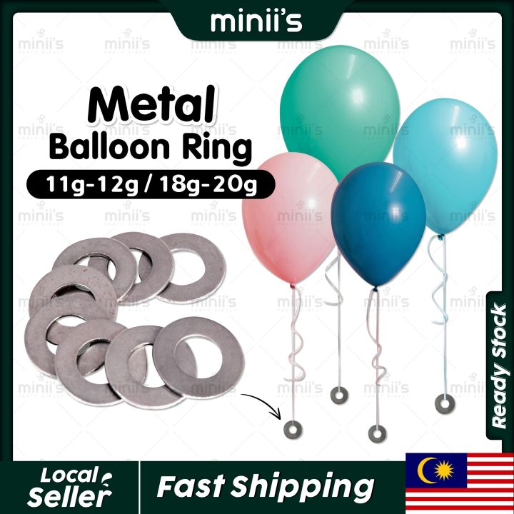 Miniis 1pcs Round Metal Helium Balloons Weights Ring for Balloon ...