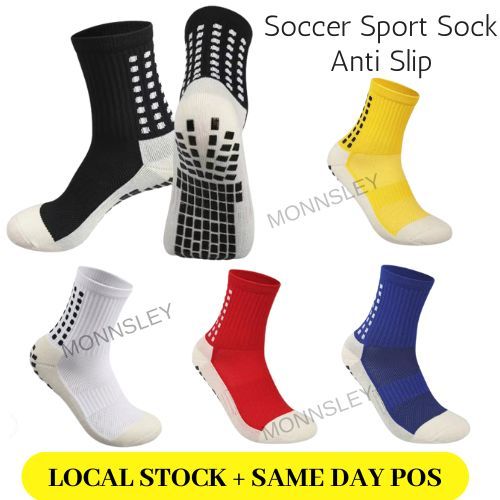 MONNSLEY Anti Slip Grip Thick Towel Sports Sport Ankle Stoking Stocking ...