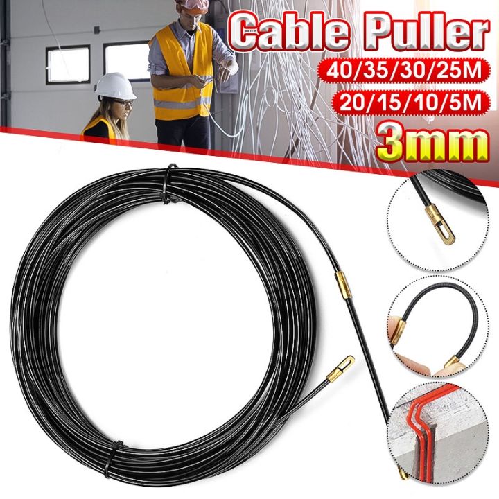 【Ready Stock】5-40M Fiberglass Wire Cable Rod DIY Electrician Threading ...