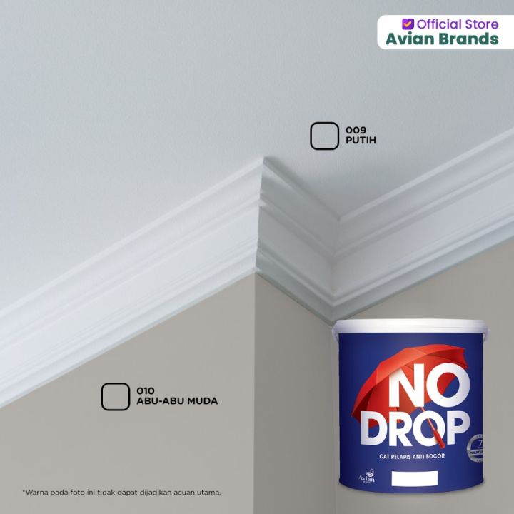 No Drop 4kg 010 Abu muda / Cat Waterproofing Nodrop 4kg Abu muda / Cat Pelapis Anti Bocor 4kg ...