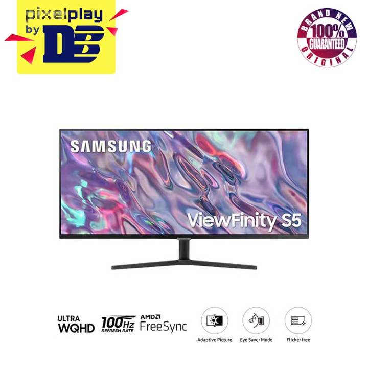 Samsung Viewfinity S5 LS34C500GAEXXP 34" 100Hz Ultra WQHD HDR10 Monitor ...