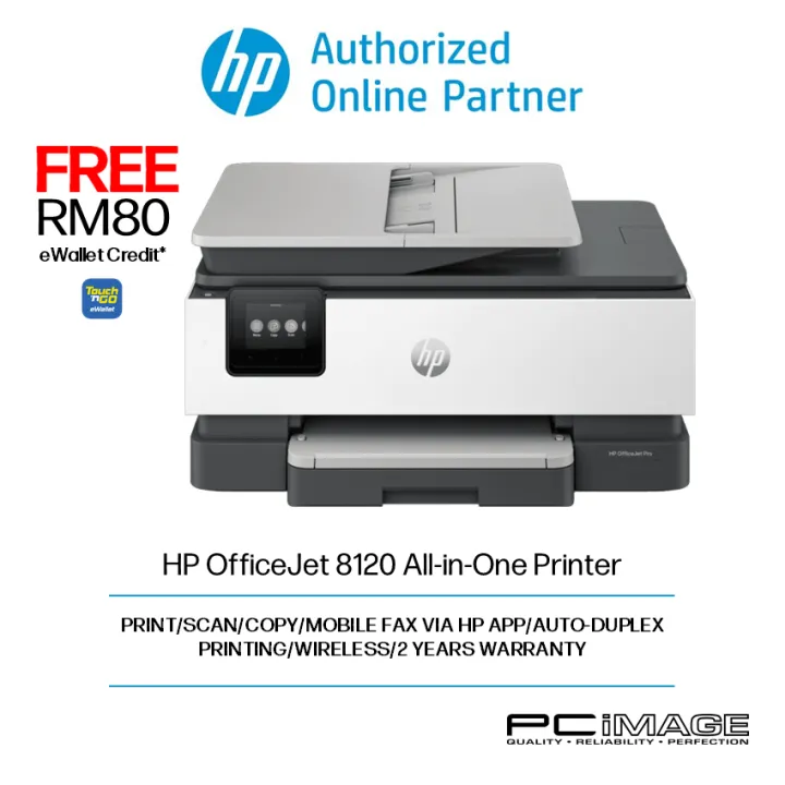 HP Office Jet Pro 8120 All In One Printer Print/Scan/Copy/Fax/Wireless ...