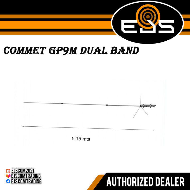Comet GP-9 Dual-Band VHF/UHF Base Vertical Antennas | Lazada PH