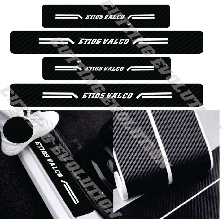 Sticker Sill plate carbon 3d mobil etios sticker karbon 3d pelindung ...