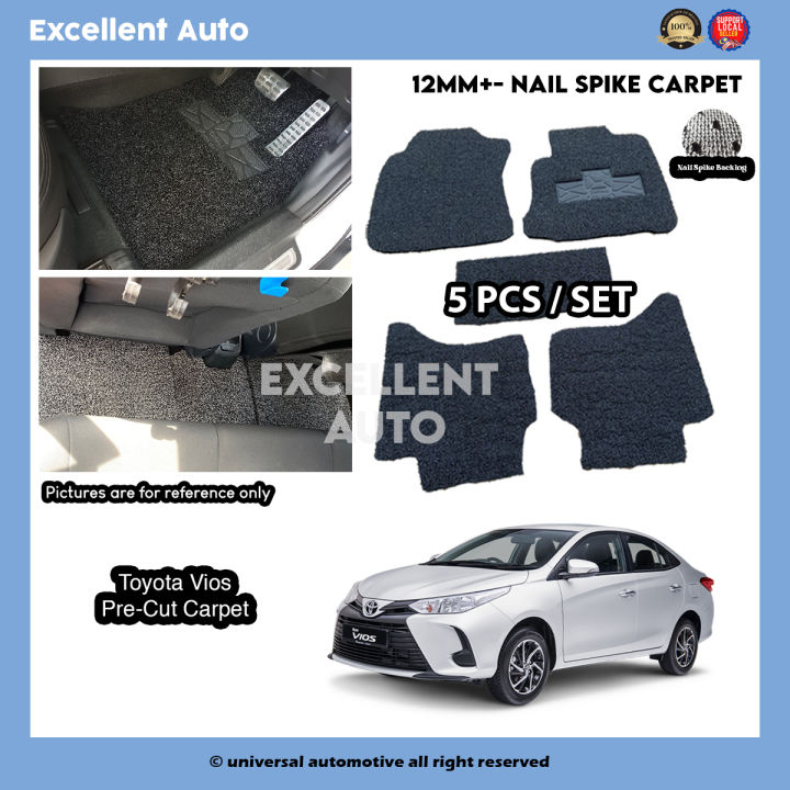 Toyota Vios 2019 - 2021 OEM Nail Spike 12mm Precut Car Carpet Karpet ...
