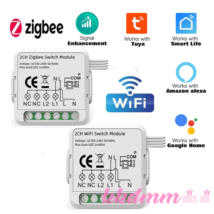 [kkdmm] Tuya Smart Wifi/ZigBee Switch Module Smart Home DIY Light ...