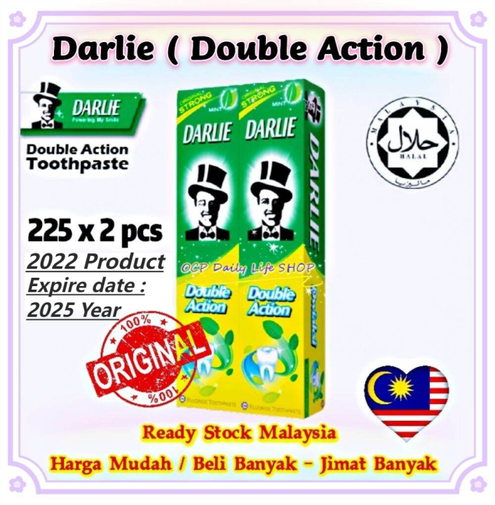 【2025 Year】Darlie Duouble Action Toothpaste ( 225g )1pc and 2 pcs #100% ...
