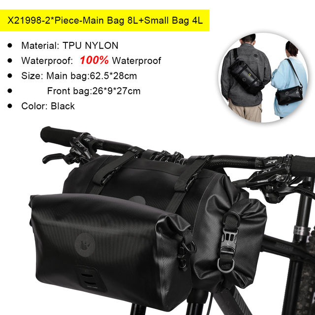 Rhinowalk Bicycle handlebar Bag 4L-12L Waterproof Big Capacity Cycling ...