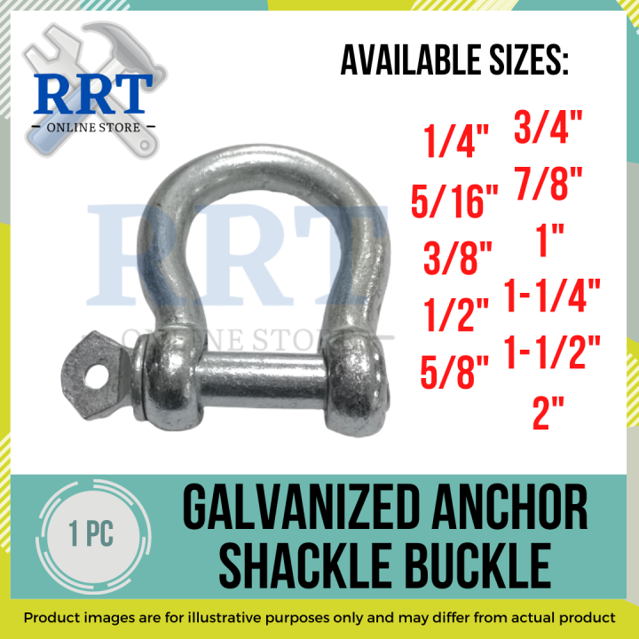 Galvanized Anchor Shackle Buckle (1-1/4", 1-1/2") | Lazada PH