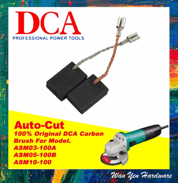 100% Original DCA Carbon Brush (Auto-Cut Off) For DCA Angle Grinder ...
