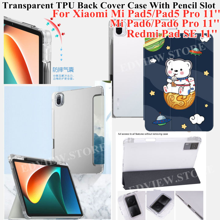 ด้วยกระเป๋าใส่ของดินสอสำหรับ Xiaomi Mi Pad 6 Pro Mi Pad 5 Pro 11นิ้ว ...