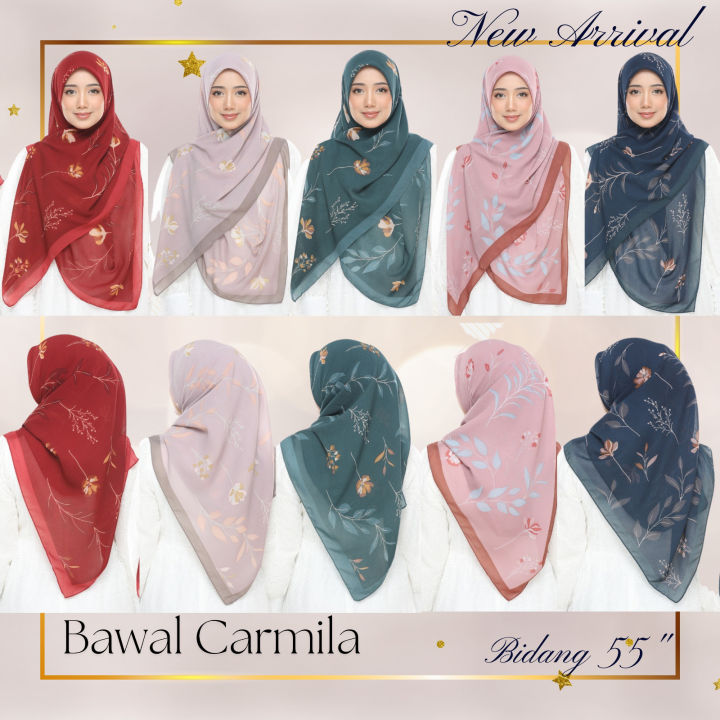 🌺Tudung Bawal Voile / Tudung Labuh / Bidang 55 / Bawal Corak / Tiudung ...