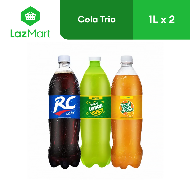 [Buy 3 Save 6] RC Cola Sulit Trio Pack 1L (RC Cola+Juicy Lemon+Fruit ...