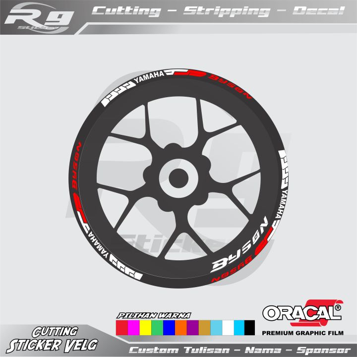 STICKER VELG YAMAHA BYSON - STICKER VARIASI MOTOR BYSON - CUTTING ...