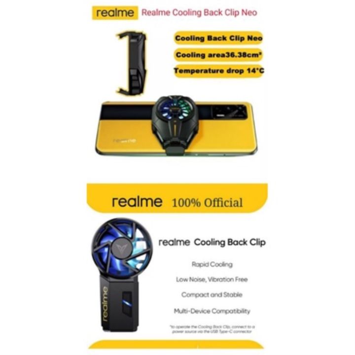 Realme Cooling Fan Back Clip / Neo Cooler | Lazada PH