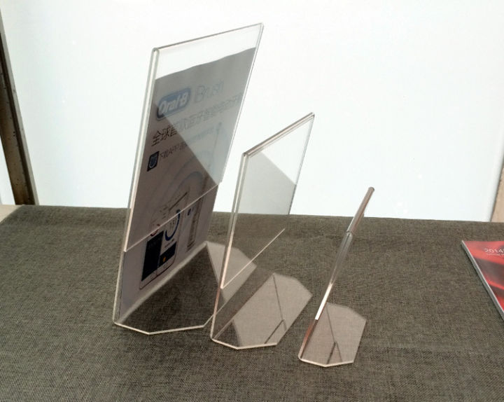 bhne5451Transparent platform card display board, acrylic organic glass ...