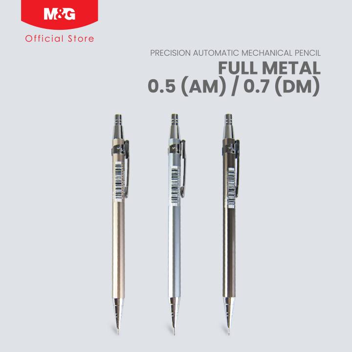 M&G Full Metal Precision Automatic Mechanical Pencil (0.5mm & 0.7mm ...