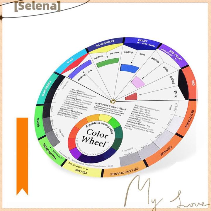 [Selena] Professional Paper Card Design Color Mixing Wheel Ink Chart ...