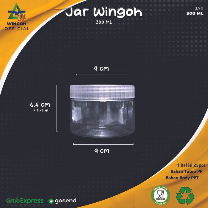 Bejorejoshop1 Toples Jar 300ml - TEBAL - Wingoh - Jar | Lazada Indonesia