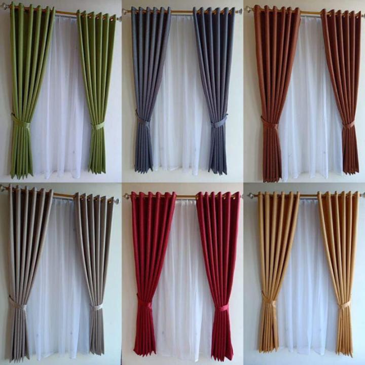 Kain Langsir Plain Bidang 60" ( MAT SATIN ) | Lazada