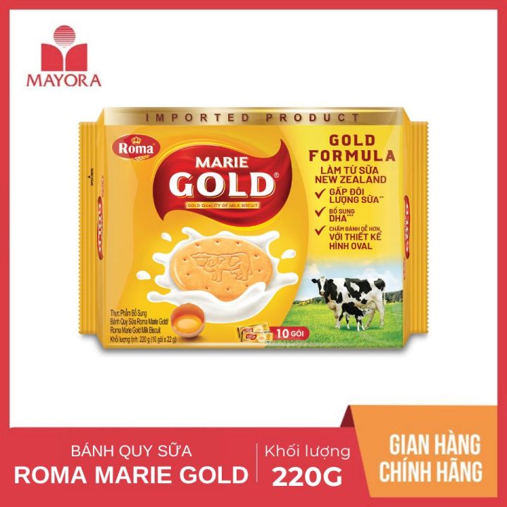 BÁNH QUY SỮA ROMA MARIE GOLD 220G | Lazada.vn