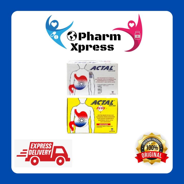 Actal/Actal Plus 10 Tablet（FREE GIFT!) 胃痛，胃灼热，胃风药 | Lazada