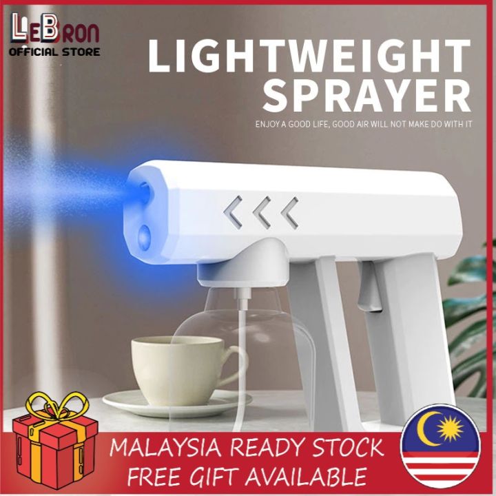 LEBRON READY STOCK Handheld Disinfection Machine Gun Blue Light ...