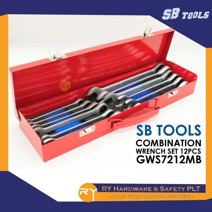 SB TOOLS COMBINATION WRENCH SET GWS7212MB 12 PCS -8-19 MM | SET ...