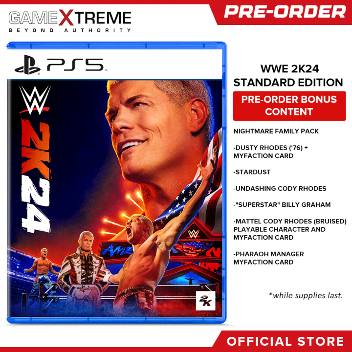 [PRE-ORDER] PlayStation 5 WWE 2K24 Standard Edition Asian | Lazada PH