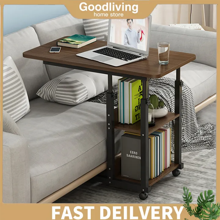 Laptop Table 3Tier Liftable Table With-Wheels Bedroom Study Table ...