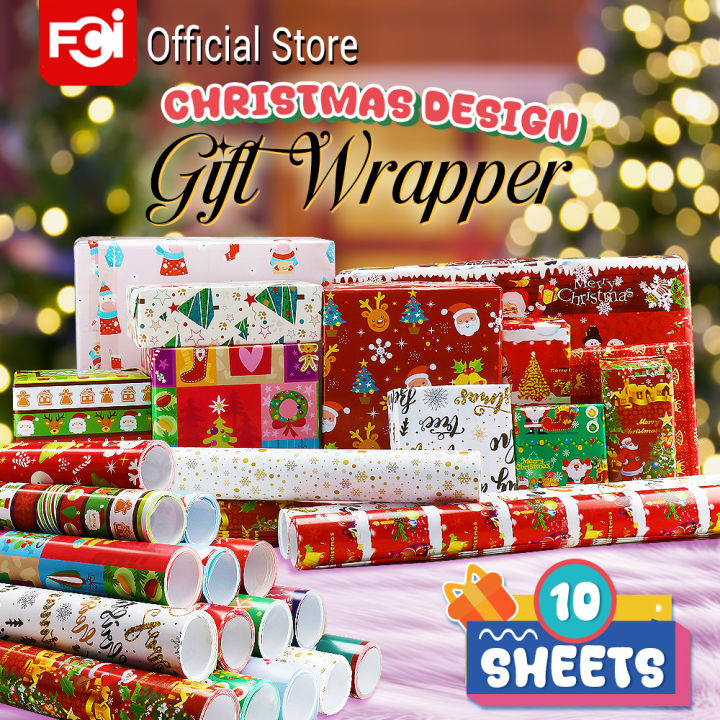 FCI ChristmasGift wrapping paper, wrapping paper, Holiday super thick ...