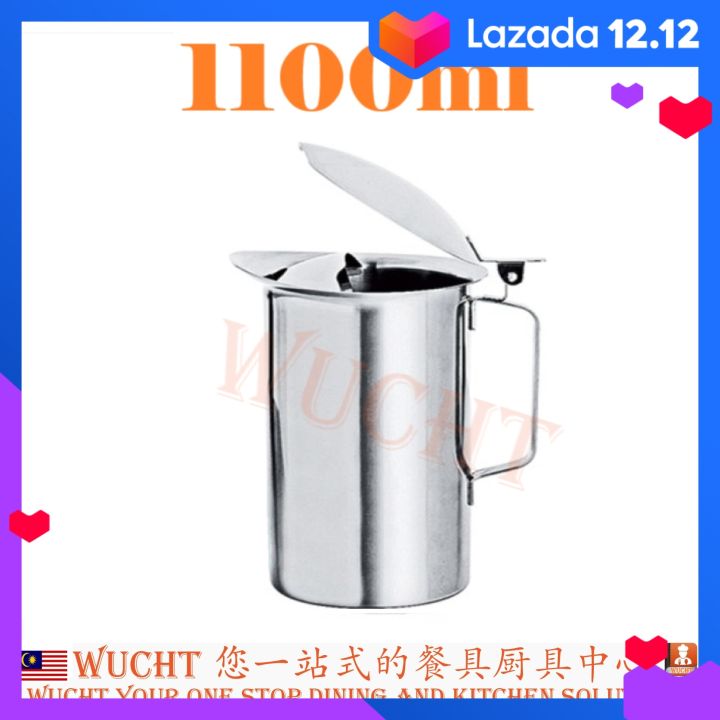 【WUCHT】Stainless Steel Cool & Hot Water Pitcher with Lids - 1100ml ...