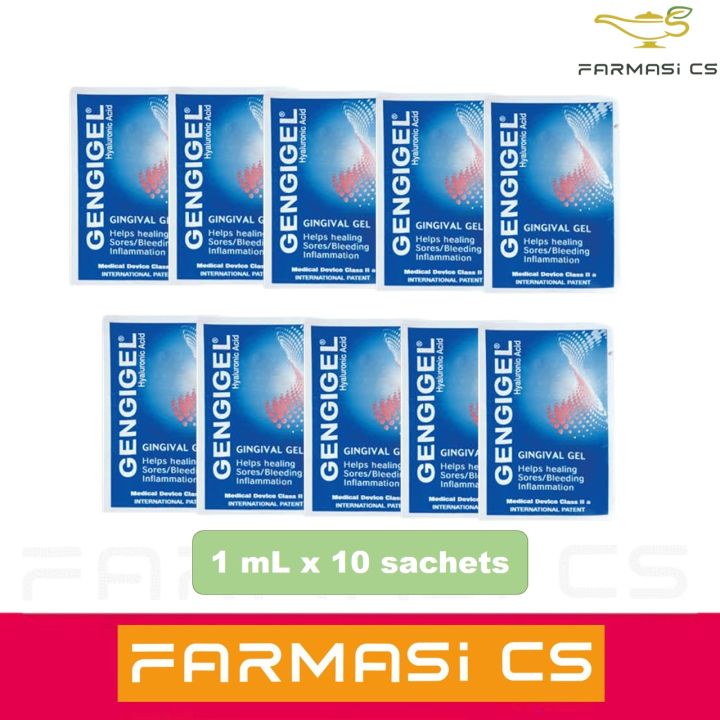 Gengigel Hyaluronic Acid Gingival Gel 1mL x 10 sachets EXP:06/2027 ...
