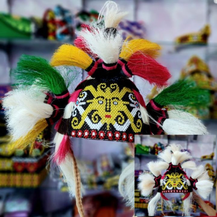Bluko/feather Hat/Adult Male Kalimantan Dayak Headdress | Lazada