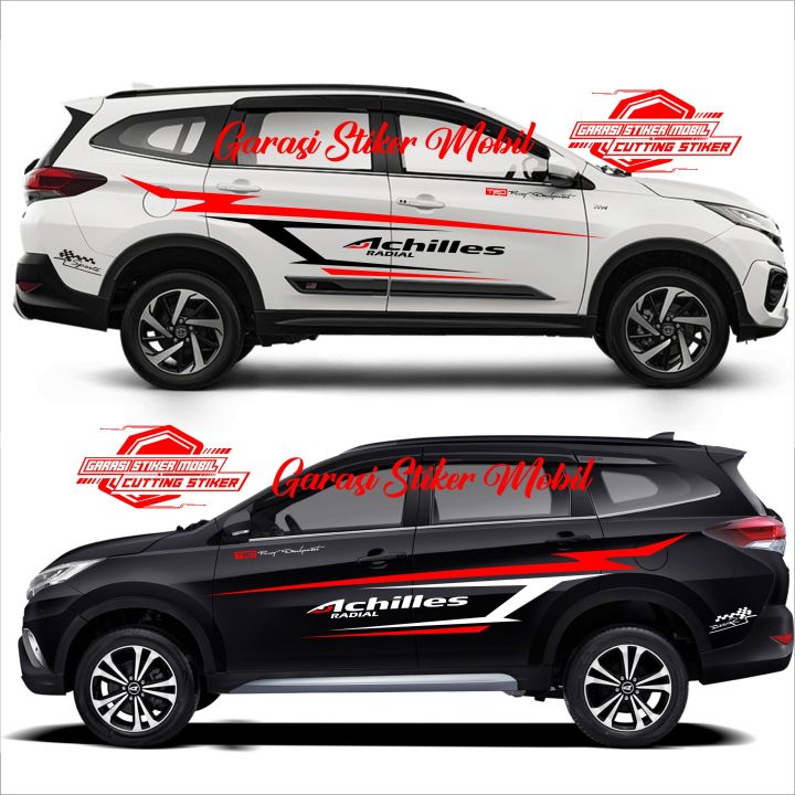 Stiker mobil rush terios sticker body samping mobil rush terios terbaru ...