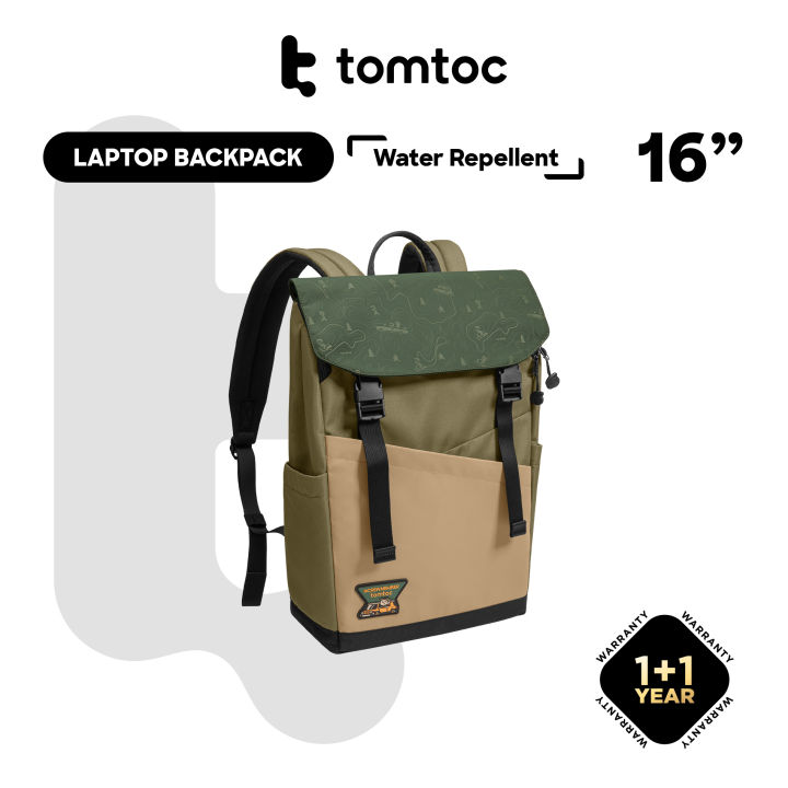 tomtoc G-Crew 16 Inch Flap Lightweight & Water-Resistant Laptop ...