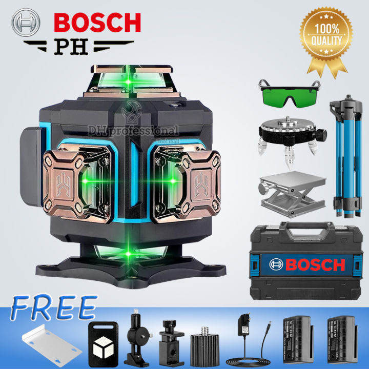 16 Lines Laser Level Kit Cross Line Laser Level with Fine-tuning ...