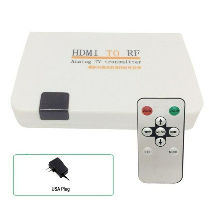 1080P HDMI To TV Modulator HDMI-Compatible To RF Coax Converter Adapter ...