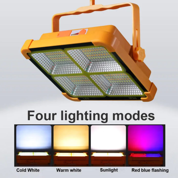 ไฟฉุกเฉินโซล่าเซลล์ LED ขนาด 50 วัตต์ Emergency Light 50 W กันน้ำ หลอด ...