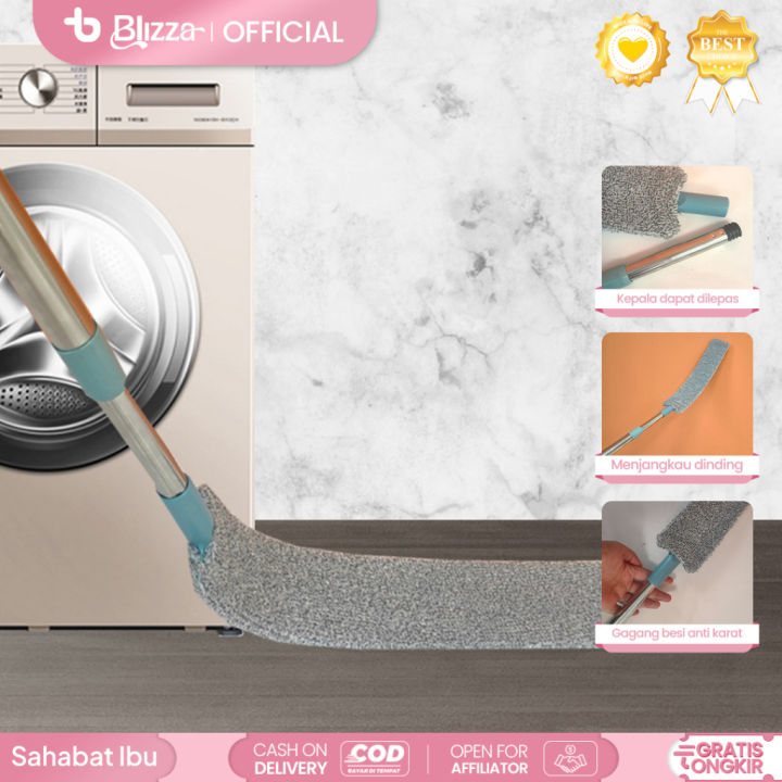 BLIZZA Sapu Pembersih Debu Sudut Fleksibel Microfiber | Lazada Indonesia