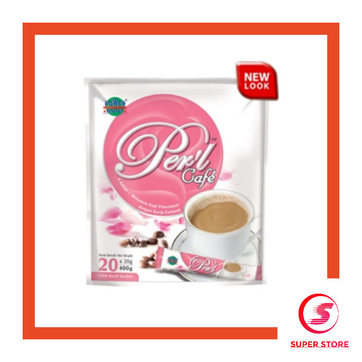 [PROMOSI] Power Root Pearl Cafe Kacip Fatimah 20x20g | Lazada