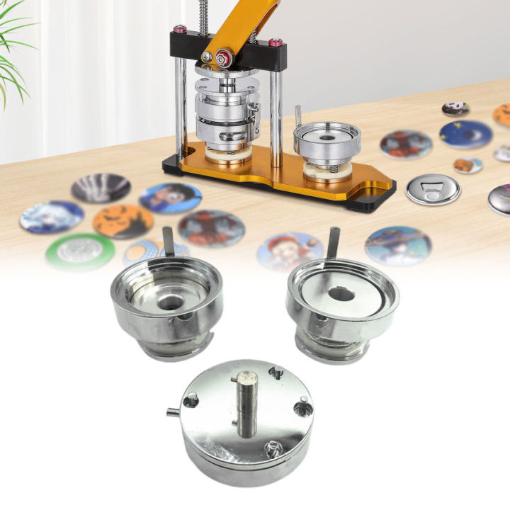 Badge mold, badge pressing mold, card press mold, with golden rotating ...