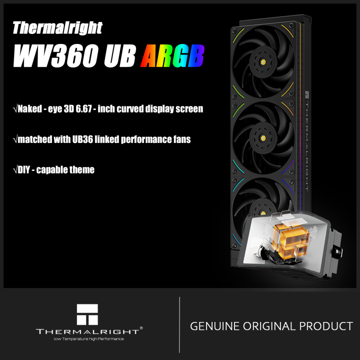 Thermalright WONDER VISION 360 UB ARGB AIO CPU LIQUID COOLER WV360 UB ...