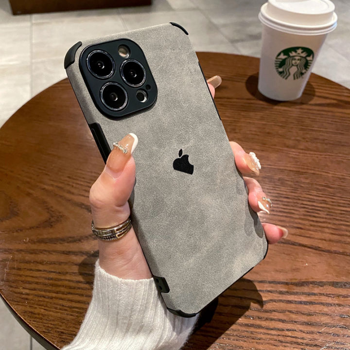 CrashStar With Logo Fur Leather Soft Shockproof Phone Case For iPhone ...