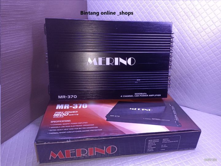 Power Amplifier Mobil Merino MR-370 Amplifier 4 Channel | Lazada Indonesia