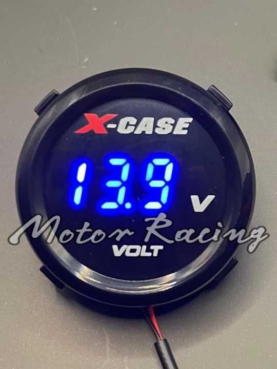 Digital Voltmeter Bulat Pengukur Aki Bulat LED Universal Motor | Lazada ...