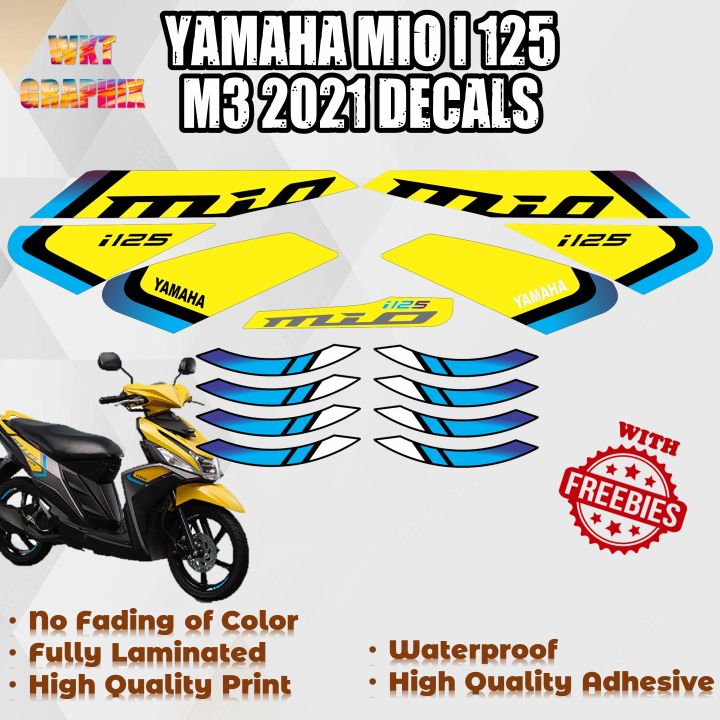 YAMAHA MIO i 125 M3 2021 DECALS (WATERPROOF, LAMINATED, NO FADE ...