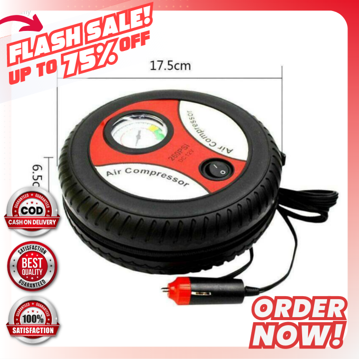 Original Air Compressor Light Portable Car Pump Tire Electric High ...