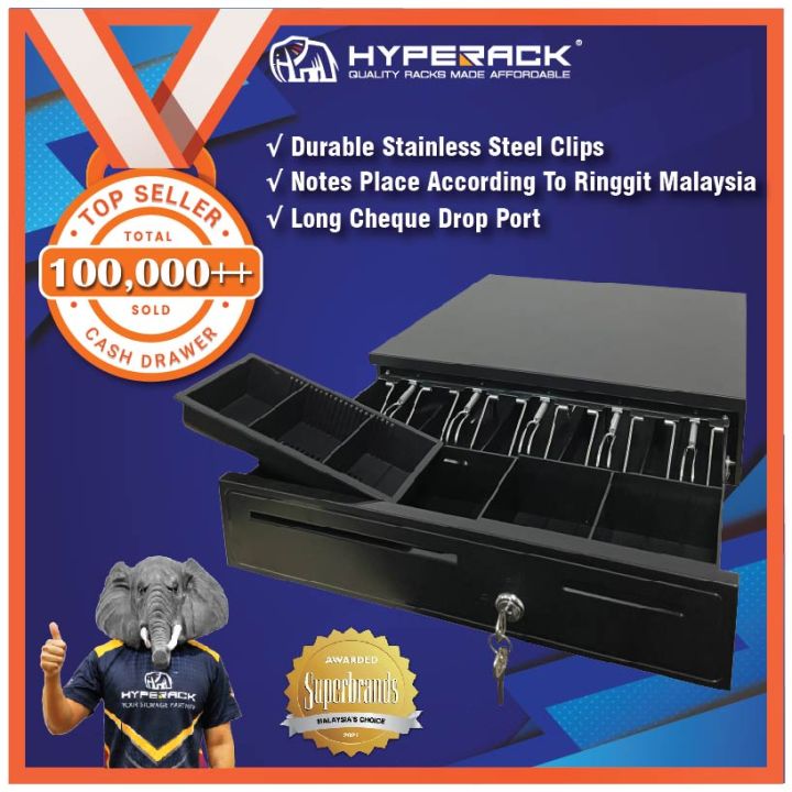 HYPERACK™️[Ready Stock] Cash Drawer Cash Box Storage Tray Money Box ...